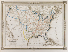 Antique Image: Map Of Early America Free Stock Photo - Public Domain ...