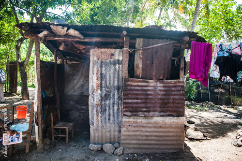 A Shack Home in Haiti Stock Photo | Adobe Stock