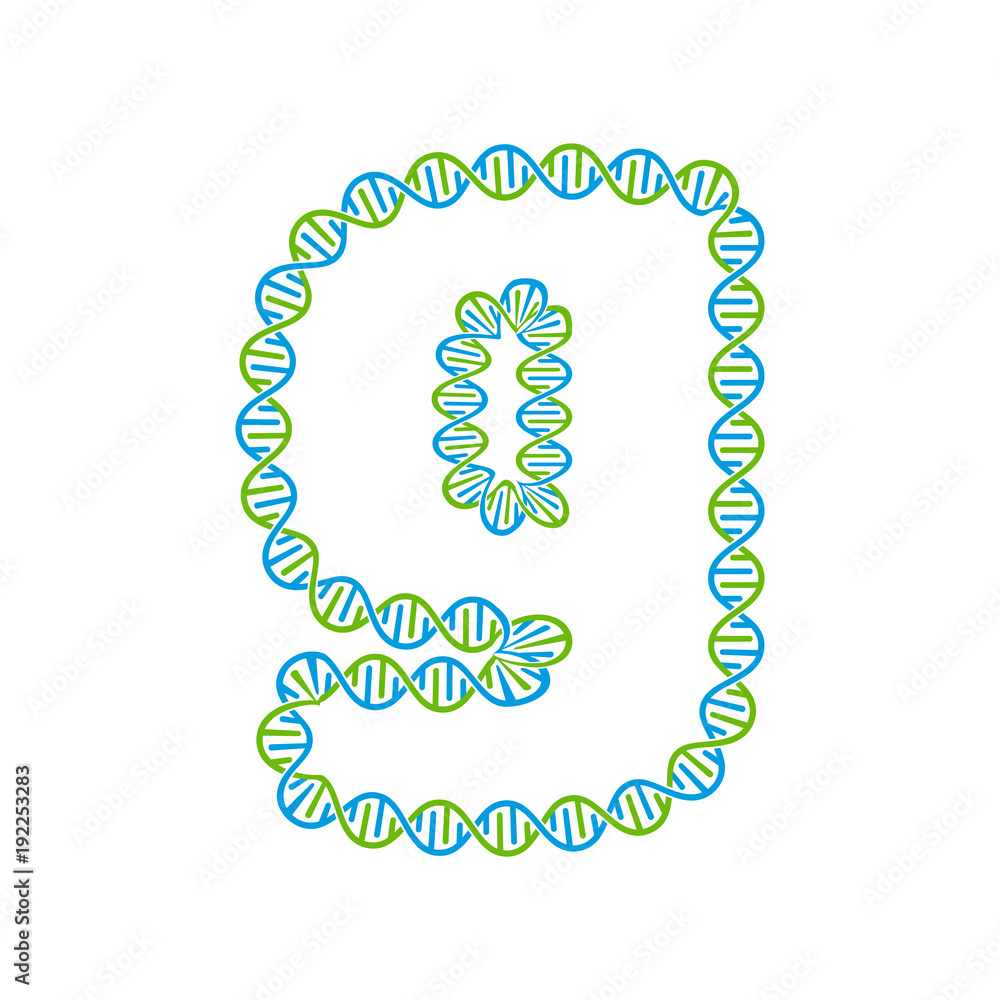 G Dna Letter Logo Icon Design Stock Vector | Adobe Stock