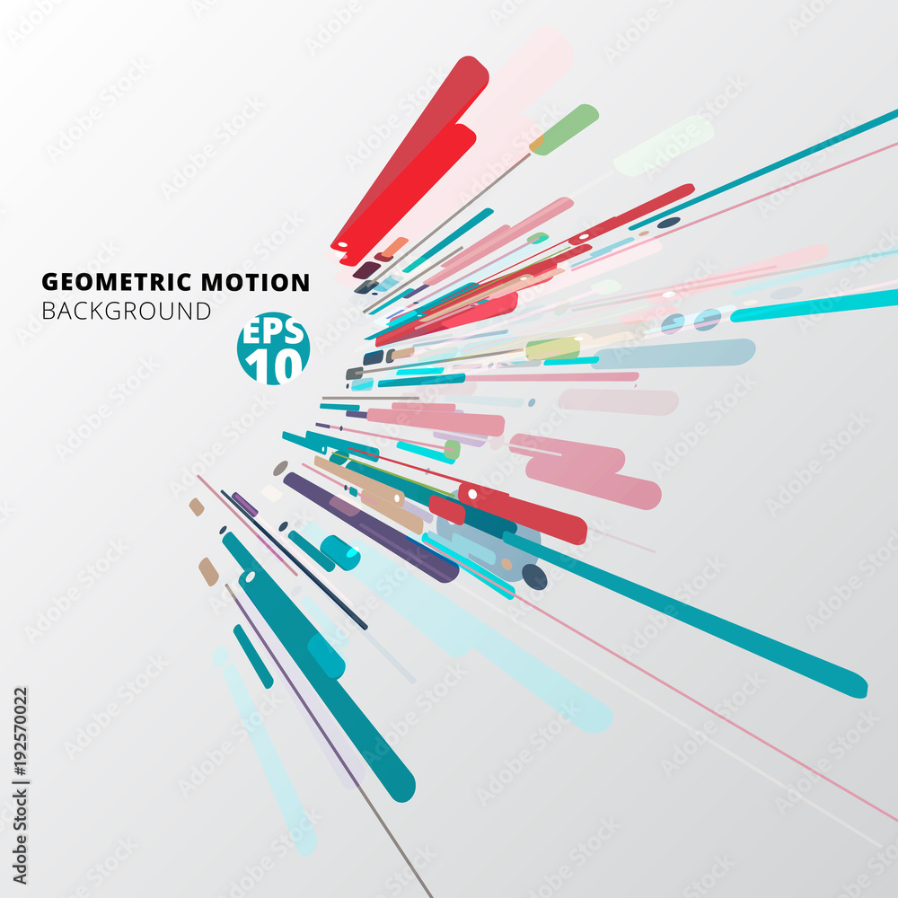 Modern style abstract geometric with composition perspective made of ...