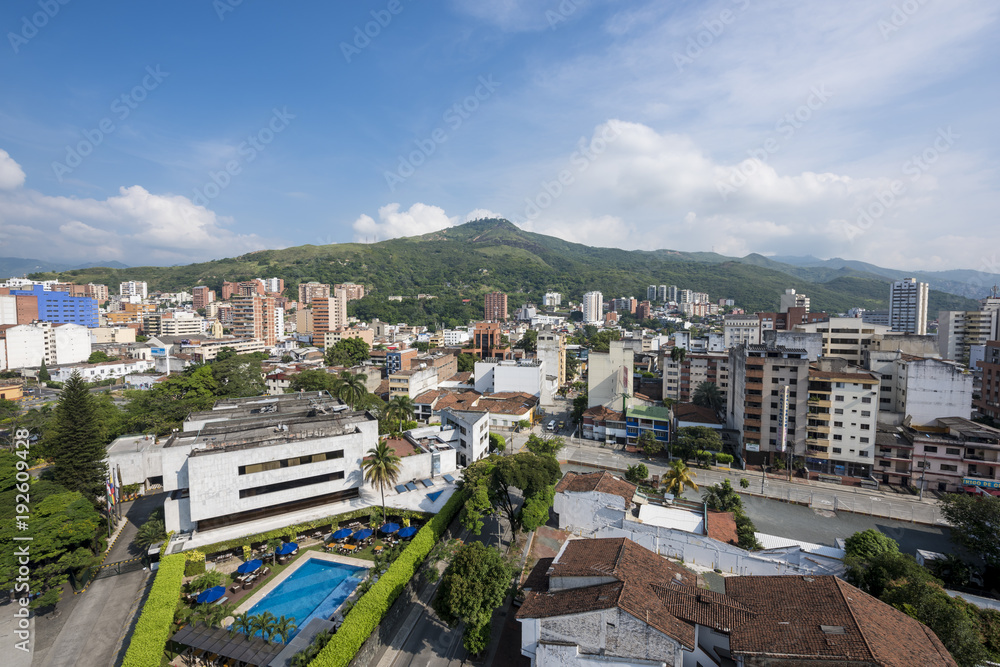 Panoramica de la Ciudad de Cali Stock Photo | Adobe Stock