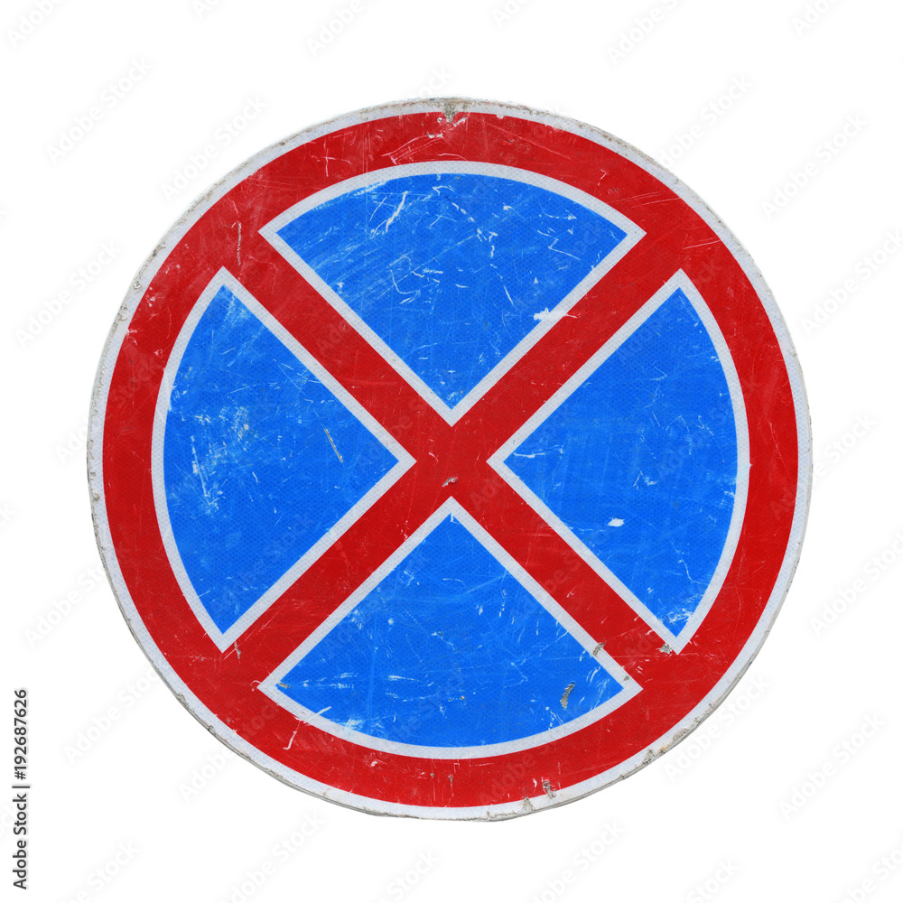 Old parking is not allowed road sign Stock Photo | Adobe Stock