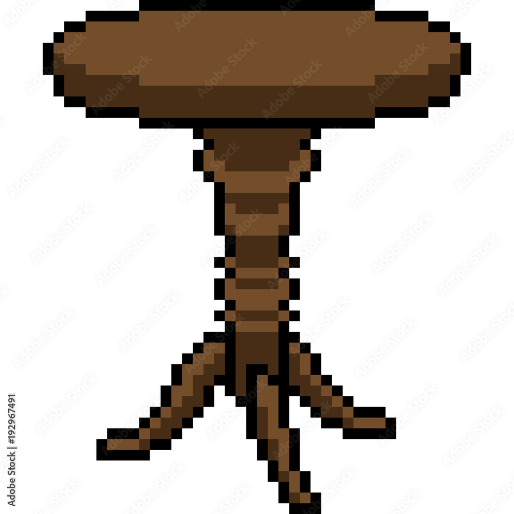 vector pixel art table Stock Vector | Adobe Stock
