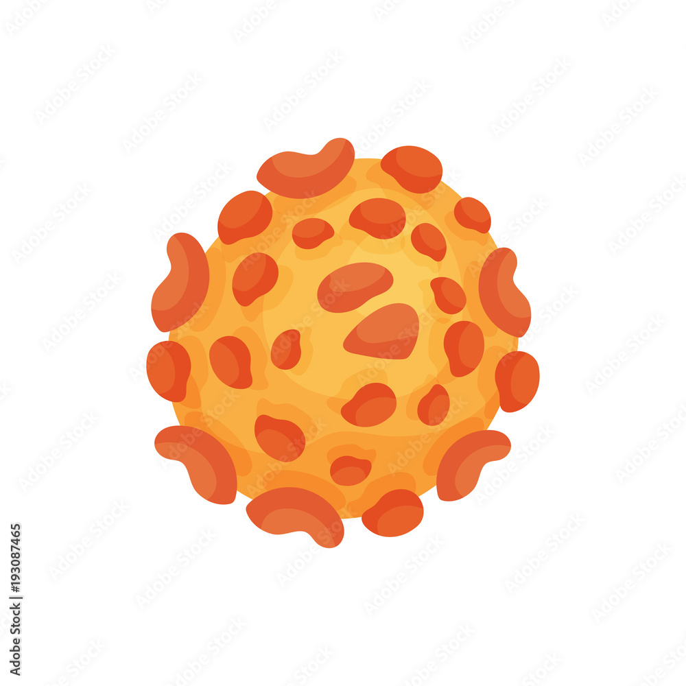 Structure of Hepatitis B virus under microscope. Biological ...
