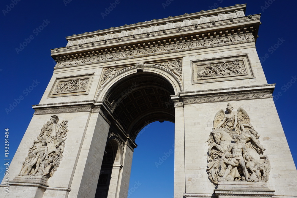 Arc de Triomphe, The famous and classic monuments in Paris, Located at ...