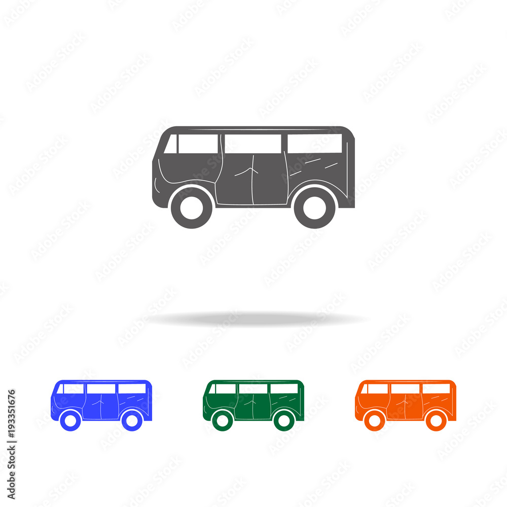 Pick-Up Truck car icon. Types of cars Elements in multi colored icons ...