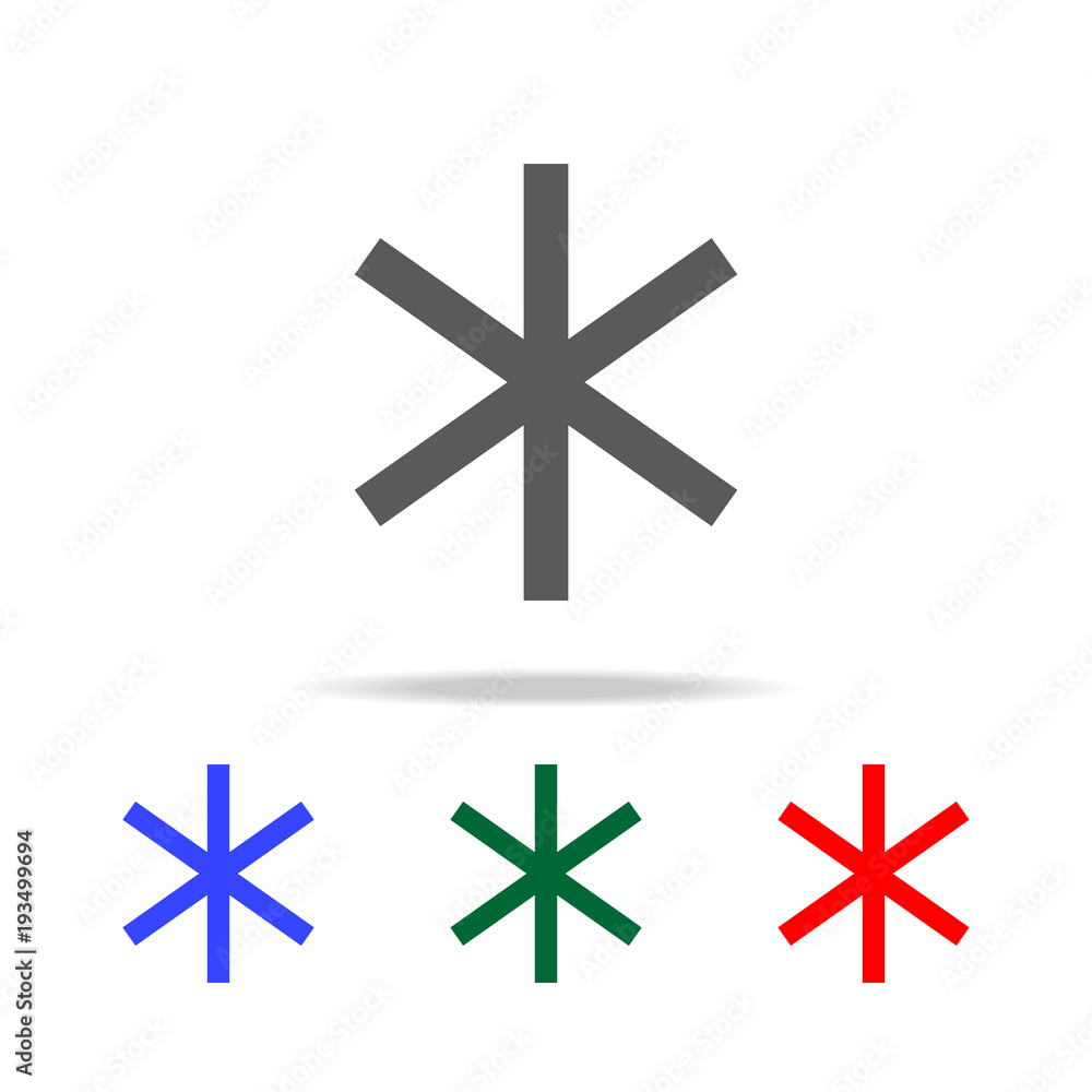 phone key star icon. Elements in multi colored icons for mobile concept ...