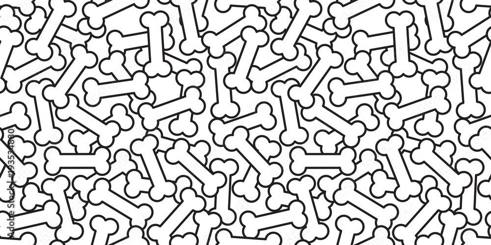 bone seamless pattern dog bone isolated vector wallpaper background ...