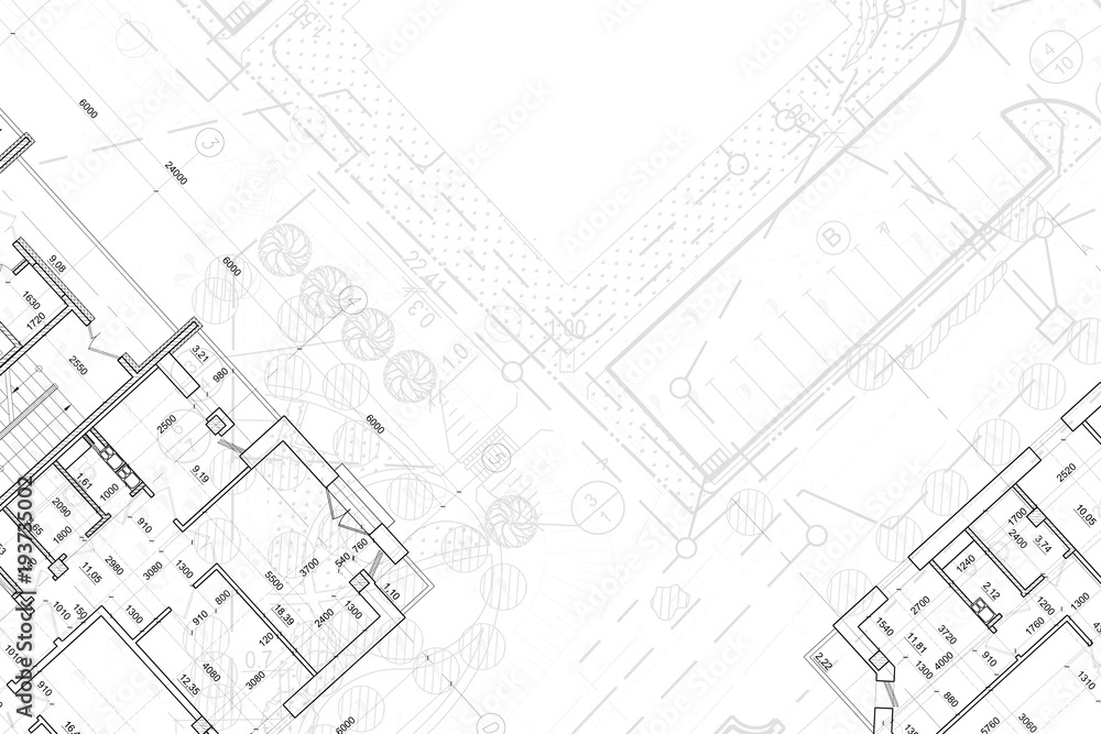 Architectural drawing- background Stock Illustration | Adobe Stock