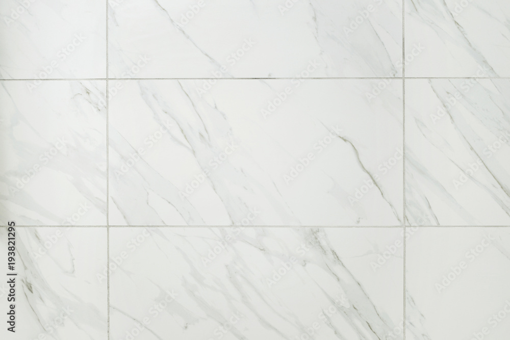 large marble tile bathroom wall Stock Photo | Adobe Stock