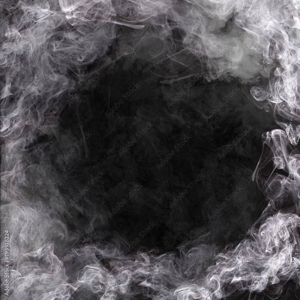 Circle of smoke border background Stock Photo | Adobe Stock
