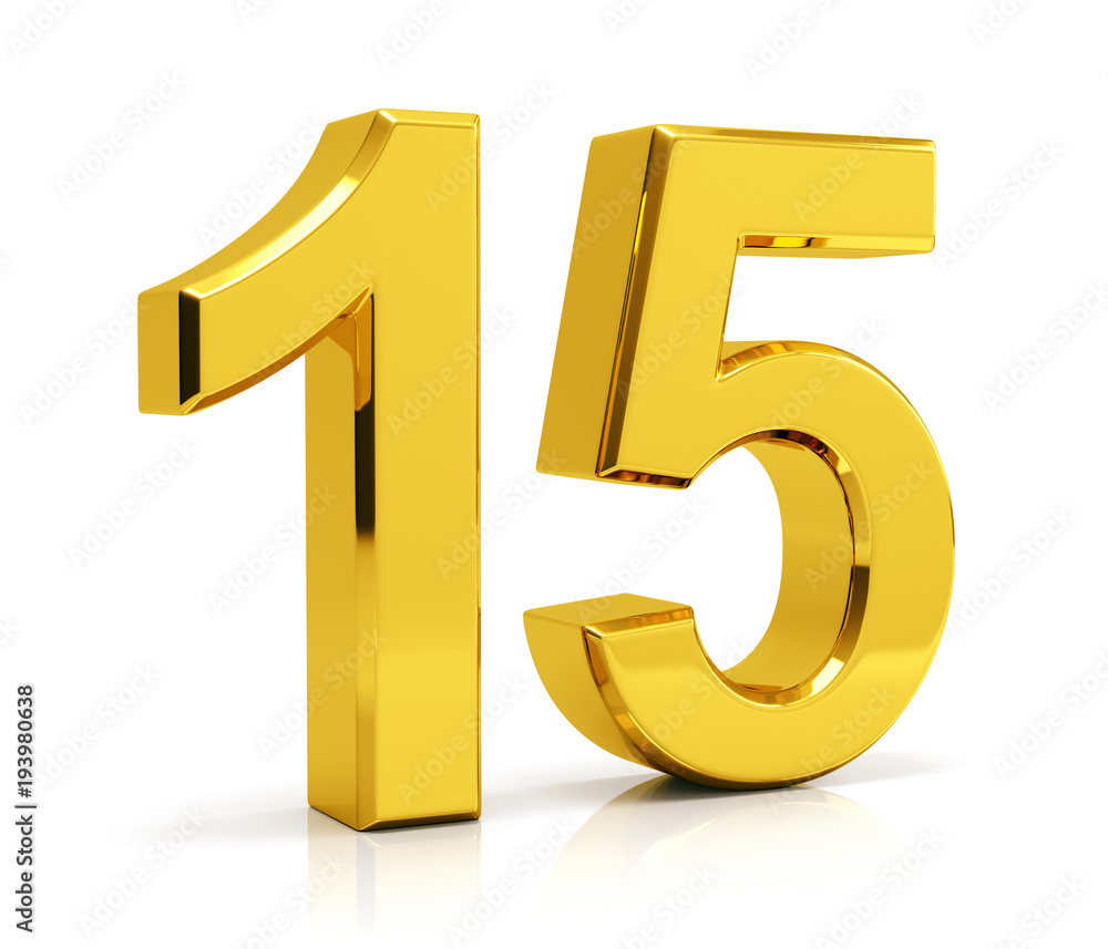 Number 15 Stock Illustration | Adobe Stock