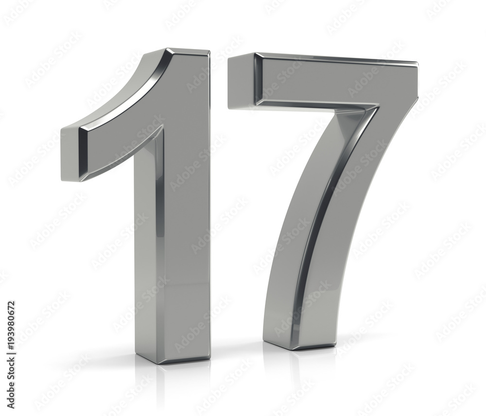 Number 17 Stock Illustration | Adobe Stock