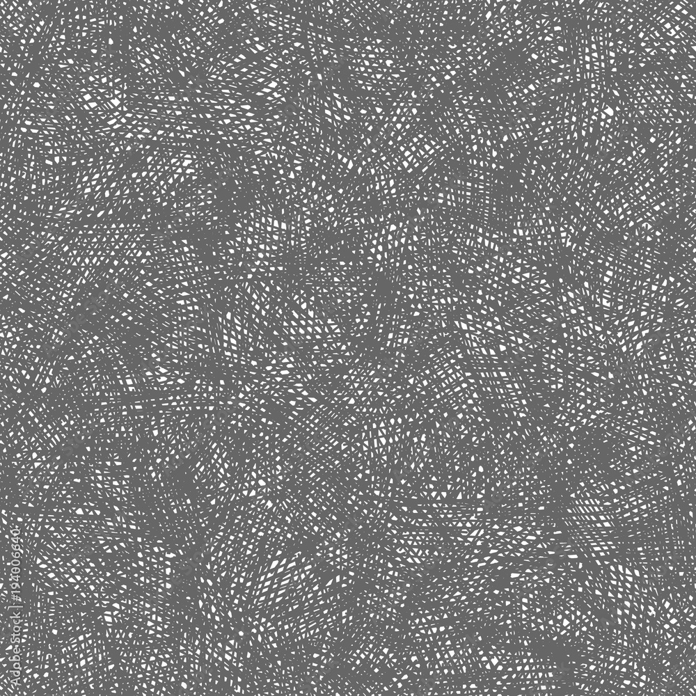 Creatively arranged hand drawn hatches in seamless vector texture. Dark ...