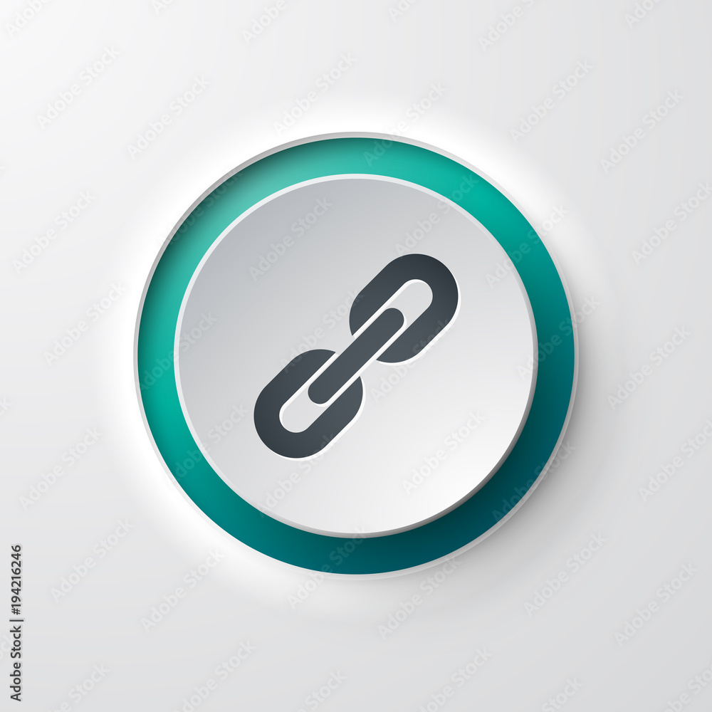 Image vectorielle Stock icône bouton lien internet | Adobe Stock