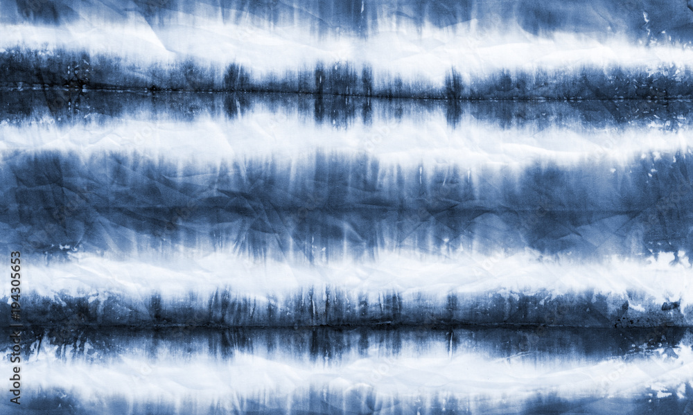 striped tie dye pattern on cotton fabric abstract background. Stock ...