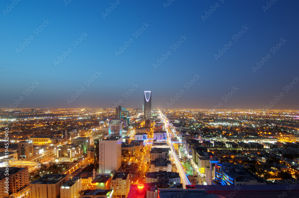 Riyadh Skyline Night View #9 Stock Photo | Adobe Stock