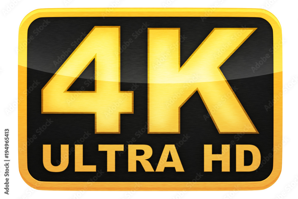 4k ultra hd logo Stock Illustration | Adobe Stock