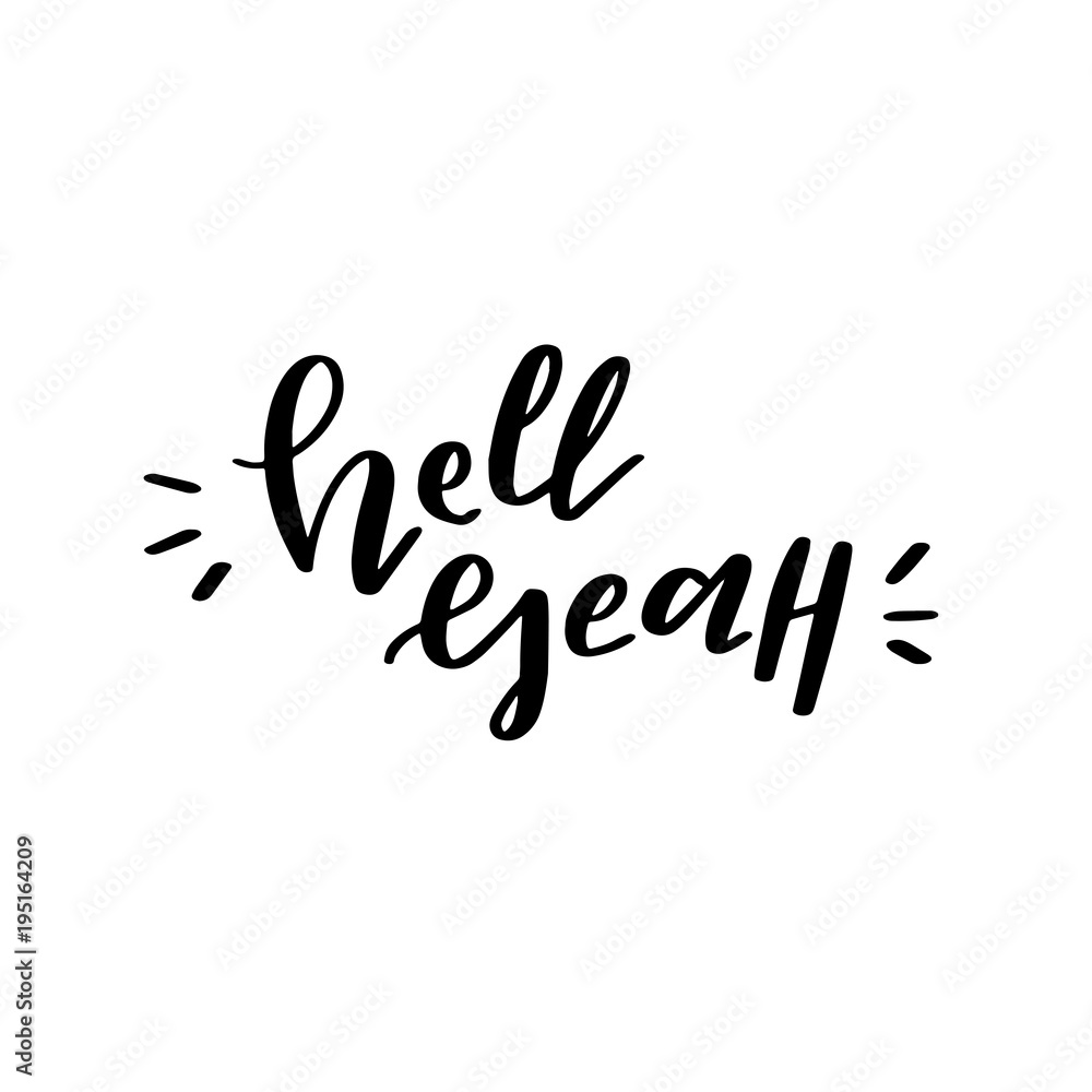 positive-batch-01Hell yeah, Vector Positive Calligraphy, Hand Lettering ...