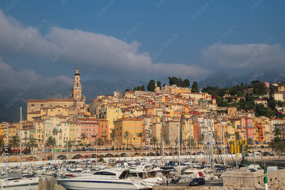 Panorama und Sehenswürdigkeiten von Menton, Provence, Cote d Azur ...