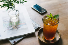 Iced Tea And Cake Free Stock Photo - Public Domain Pictures