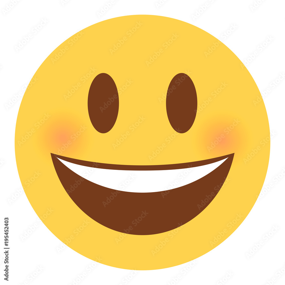 Stockvector Emoji lachend | Adobe Stock
