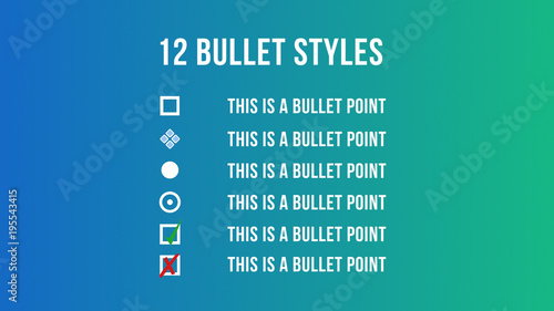 Bullet Points Pack. Buy this stock template and explore similar ...