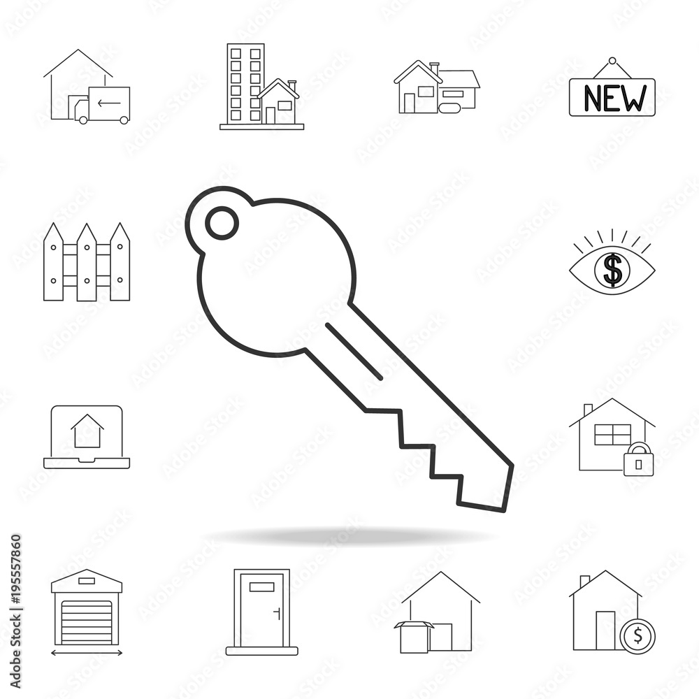 line key Icon. Set of sale real estate element icons. Premium quality ...