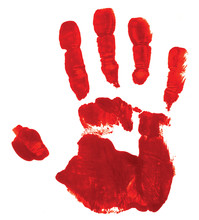 Red Hand Print Free Stock Photo - Public Domain Pictures