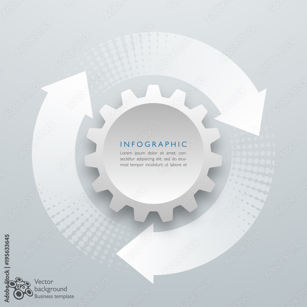Infographics Vector Background 3-Step Process Stock Vector | Adobe Stock