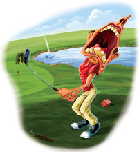 Angry Golf Man Free Stock Photo - Public Domain Pictures
