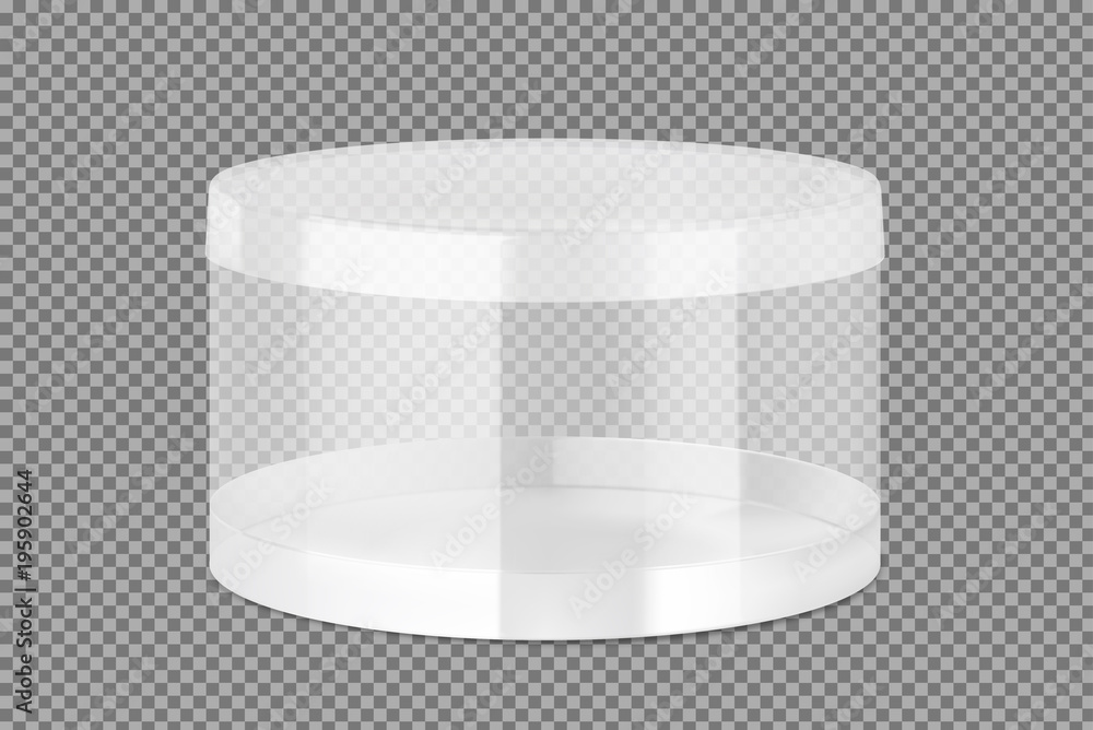 Translucent plastic jar. Vector illustration on transparent background ...