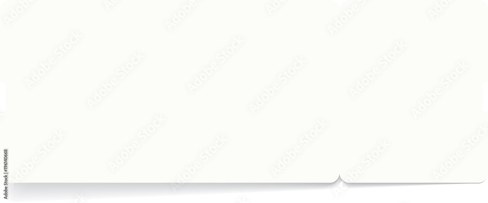 Vector illustration of empty ticket template. Blank pattern for theater ...