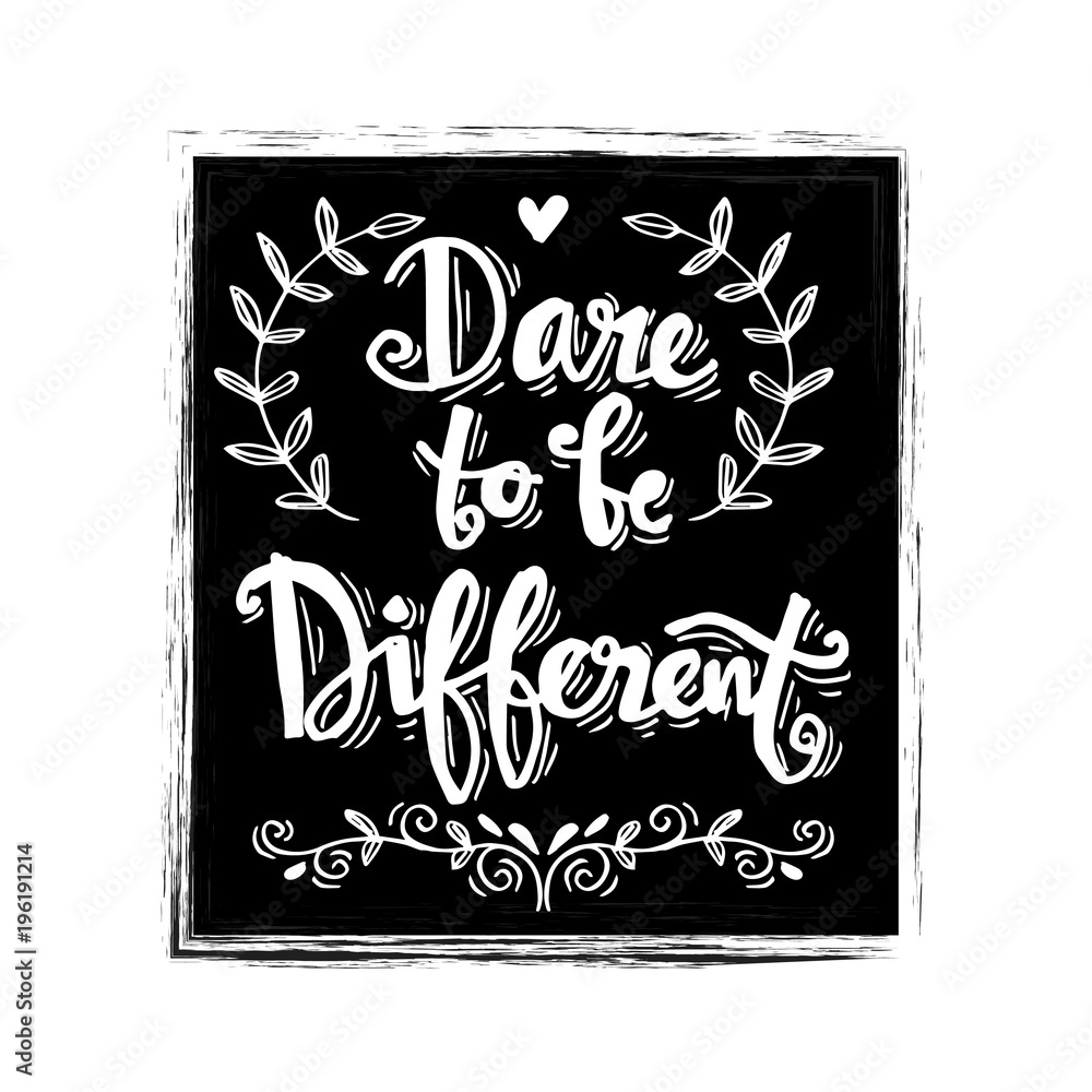 Dare to be different Stock Illustration | Adobe Stock