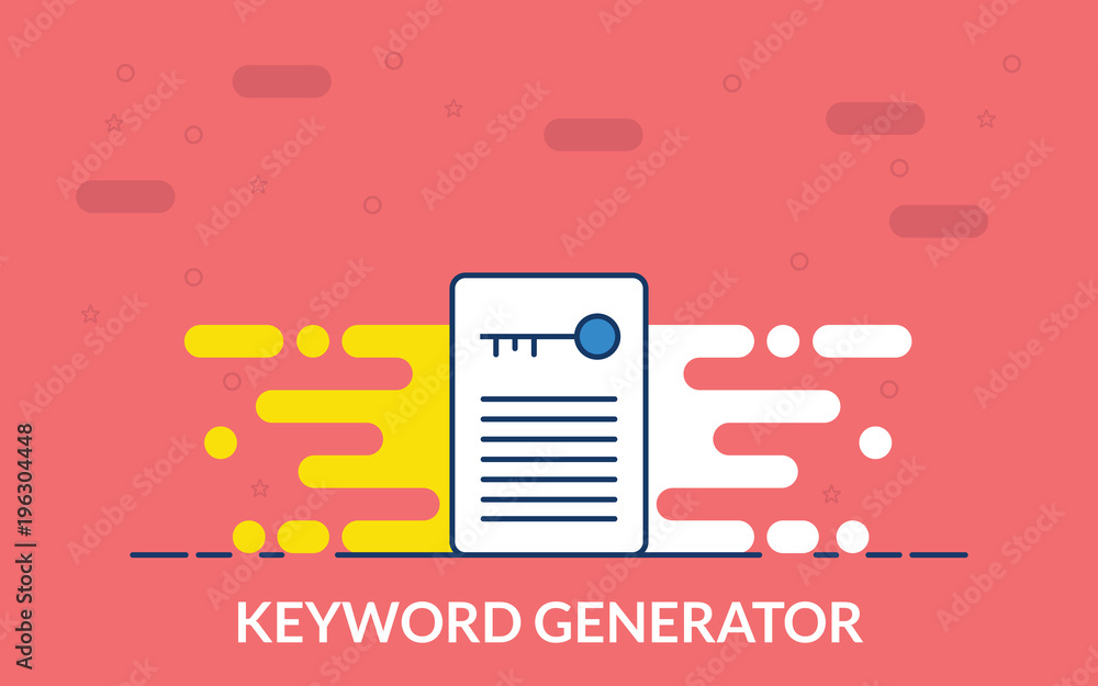 keyword generator icon Stock Vector | Adobe Stock
