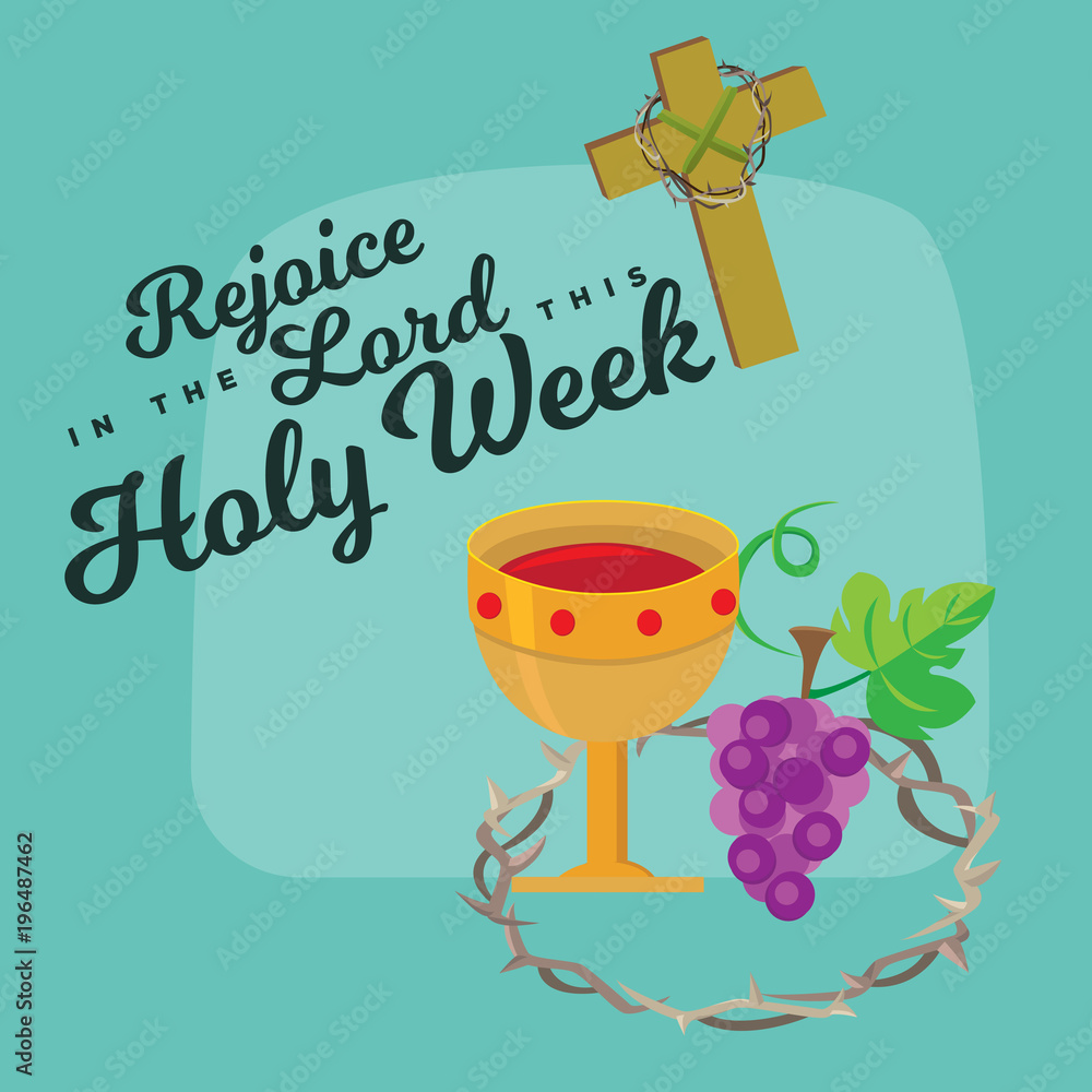 Holy week Last Supper of Jesus Christ, Thursday Maundy, established the ...