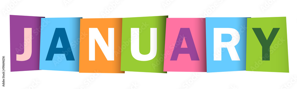 JANUARY icon Stock Vector | Adobe Stock