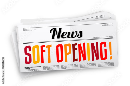 Soft opening ! - Buy this stock vector and explore similar vectors at ...