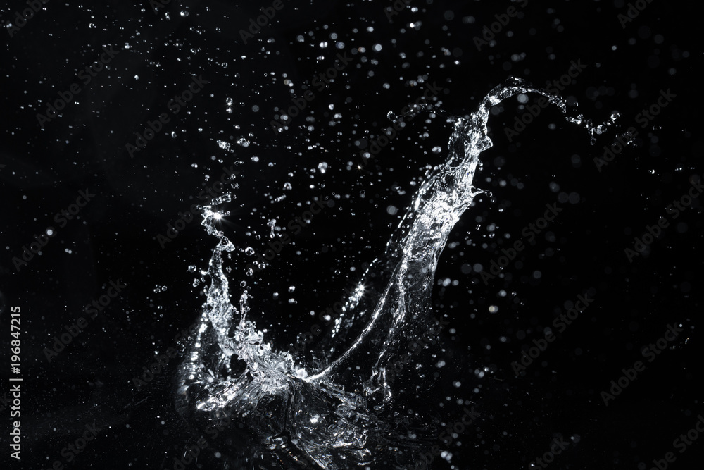 water splash black background backdrop fresh Stock Photo | Adobe Stock