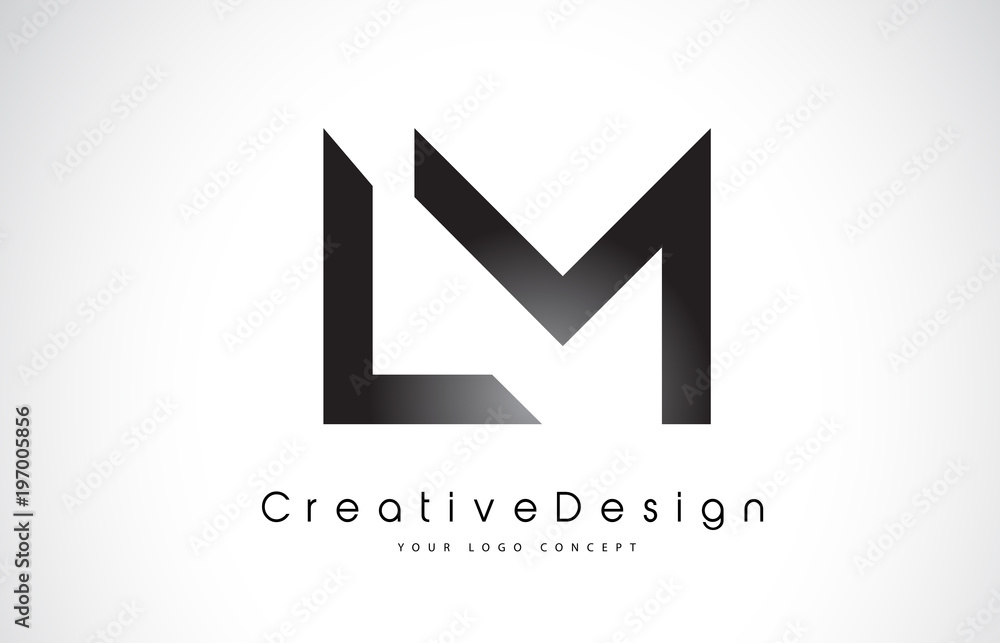 LM L M Letter Logo Design. Creative Icon Modern Letters Vector Logo ...