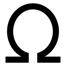 Black Omega Symbol Free Stock Photo - Public Domain Pictures