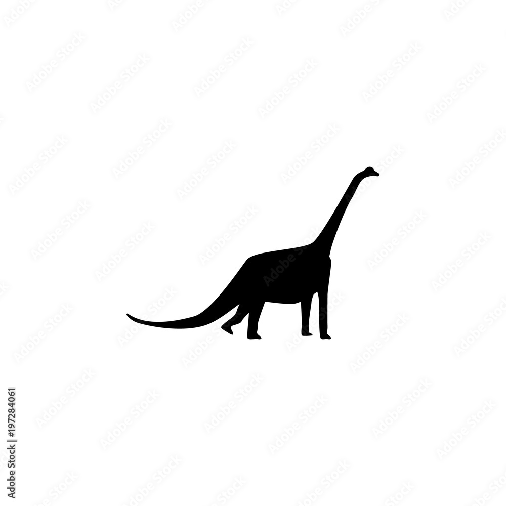 Brachiosaurus icon. Elements of dinosaur icon. Premium quality graphic ...