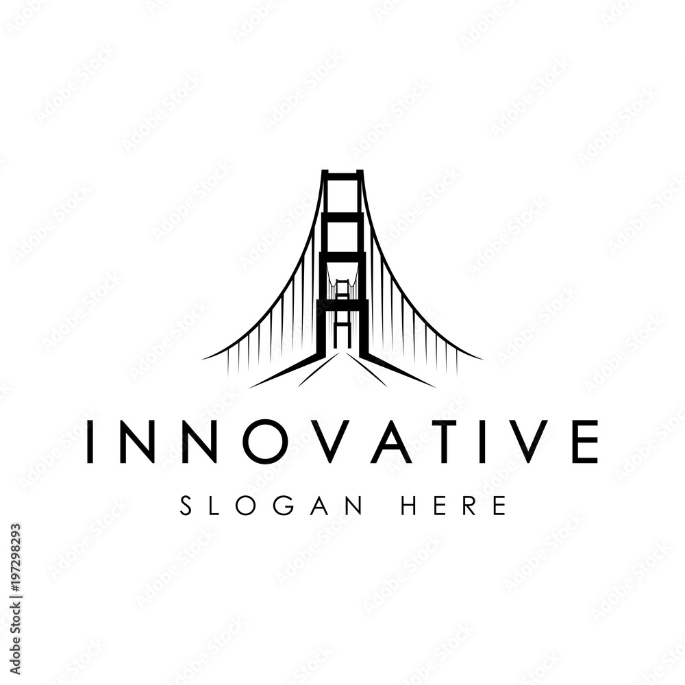 bridge logo Stock Vector | Adobe Stock