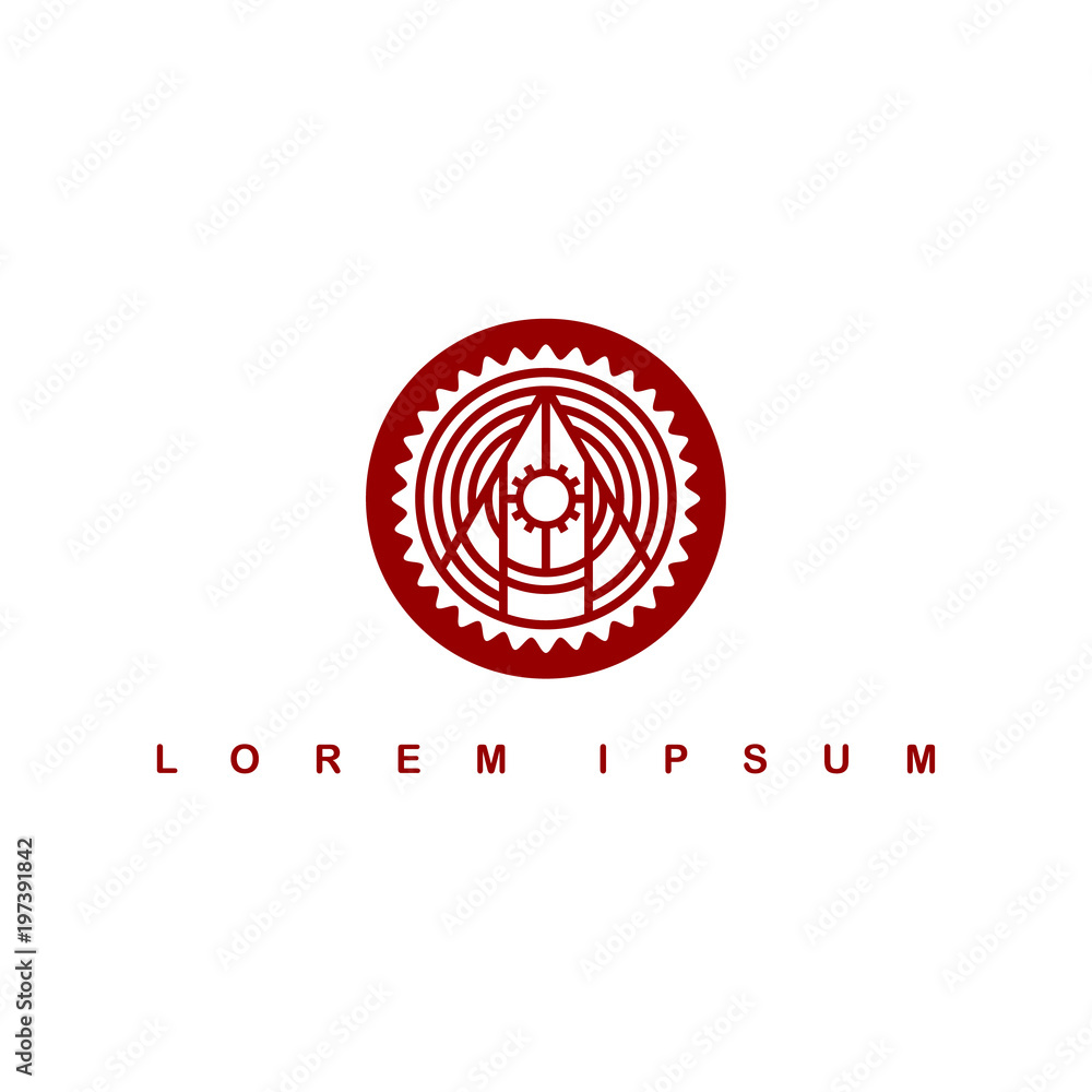 round circle native tribe sign symbol logo Stock Vector | Adobe Stock