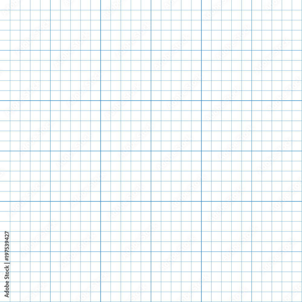 Graph paper plotting grid, vector illustration Stock Vector | Adobe Stock