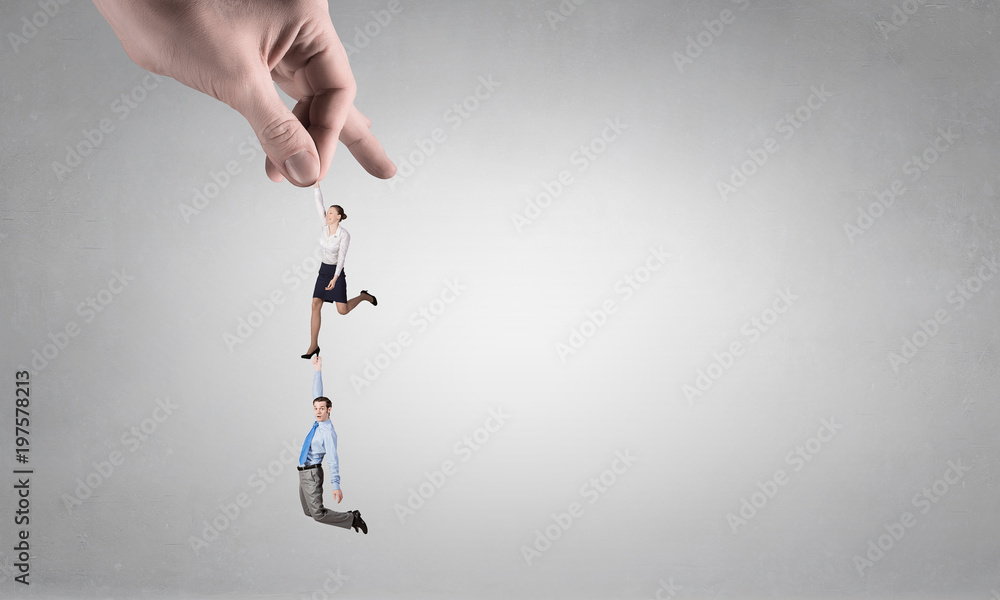 Hand of power and control . Mixed media Stock Photo | Adobe Stock