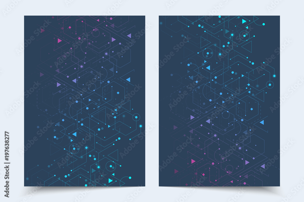Vector templates for brochure magazine leaflet flyer cover booklet ...