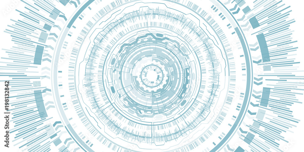 Infographic circle elements. Futuristic user interface HUD UI UX ...