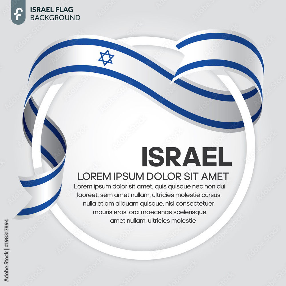 Israel flag background Stock Vector | Adobe Stock
