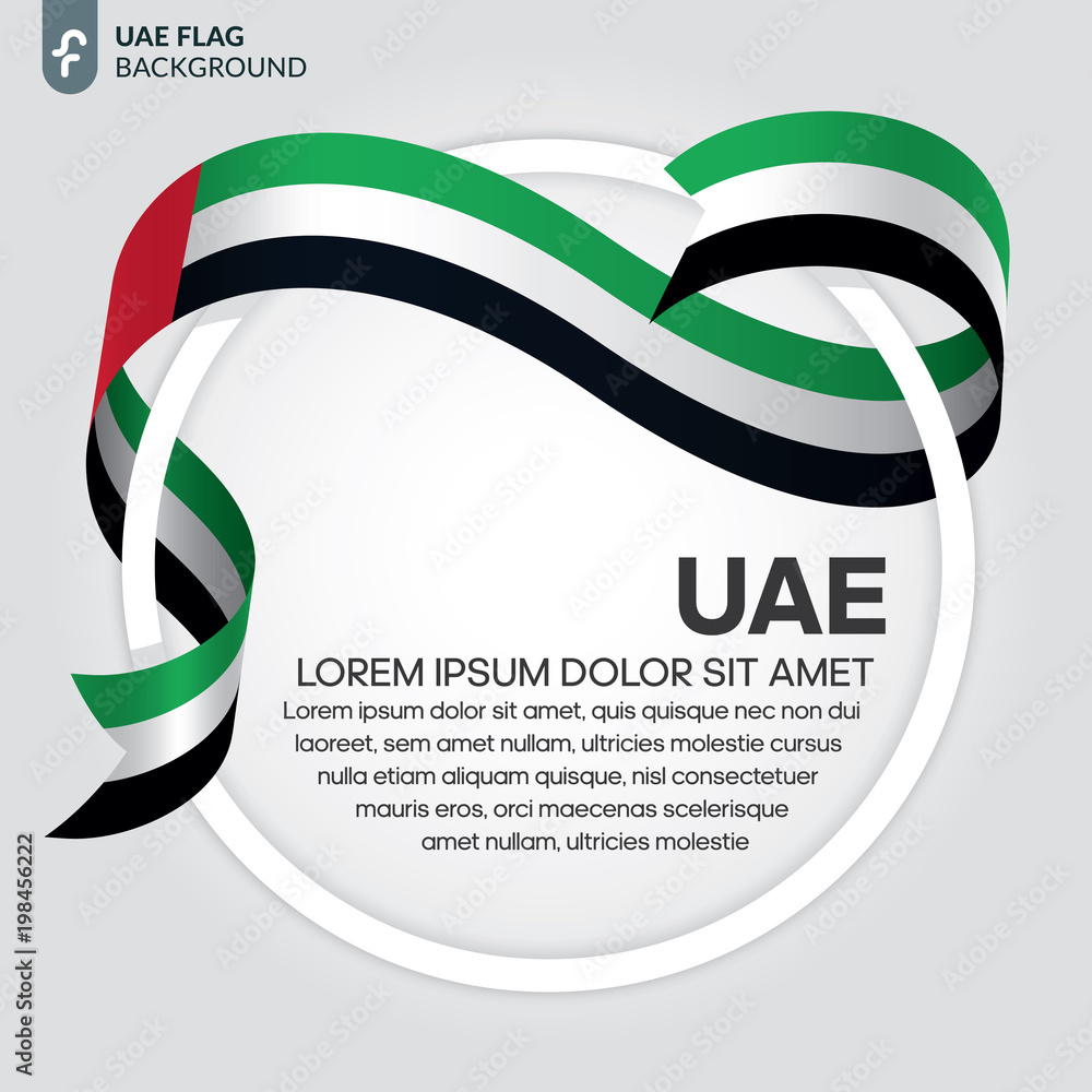 UAE flag background Stock Vector | Adobe Stock